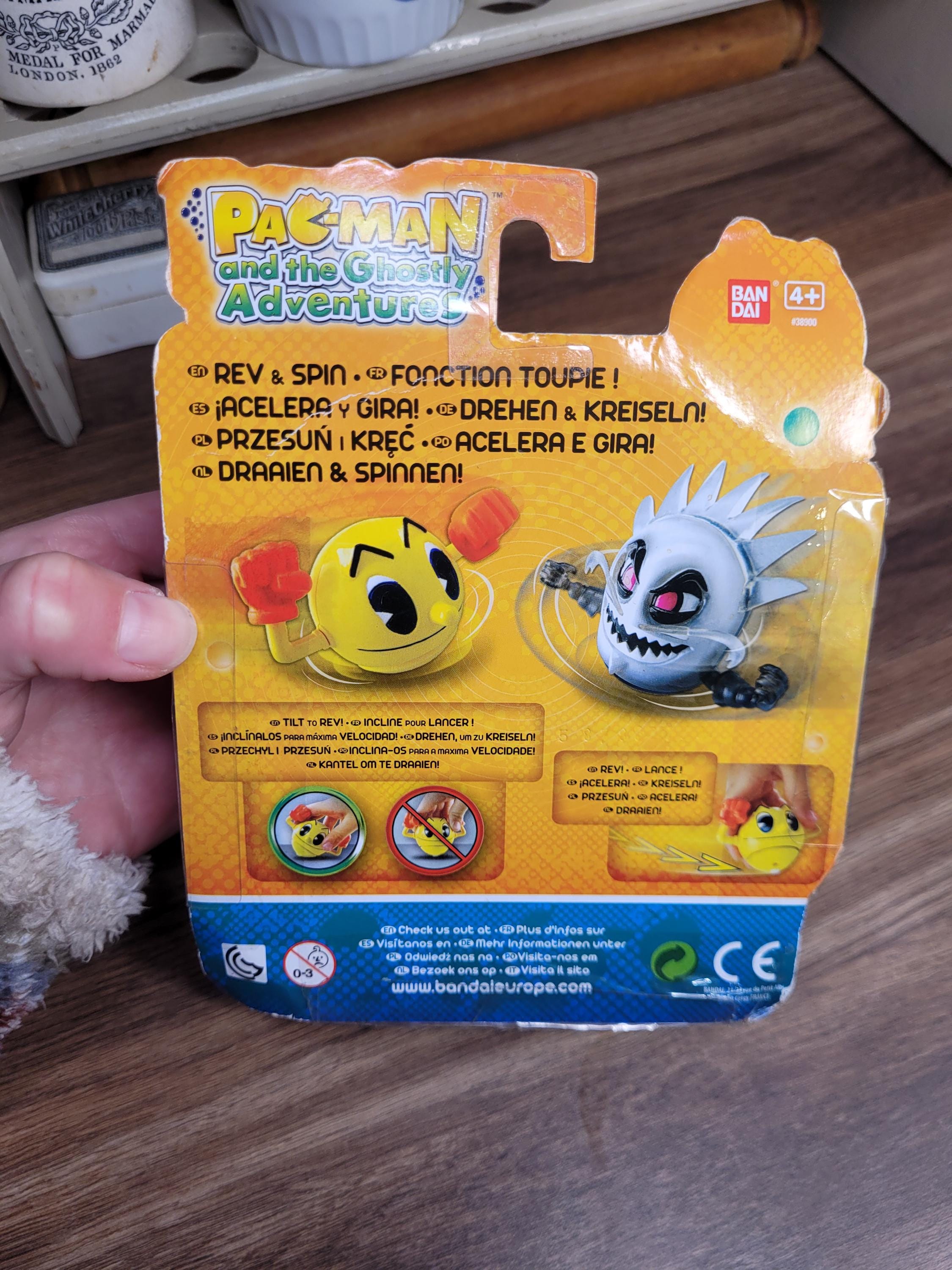 Pac Man and the Ghostly Adventures Pac Panic Spinners Toy, BANDAI ...