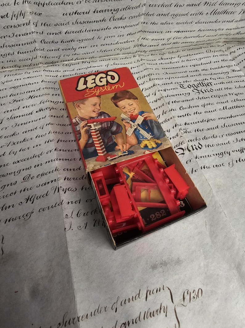 Vintage 1950s Lego System Samsonite Set: 221, Rare Boxed Lego - Etsy