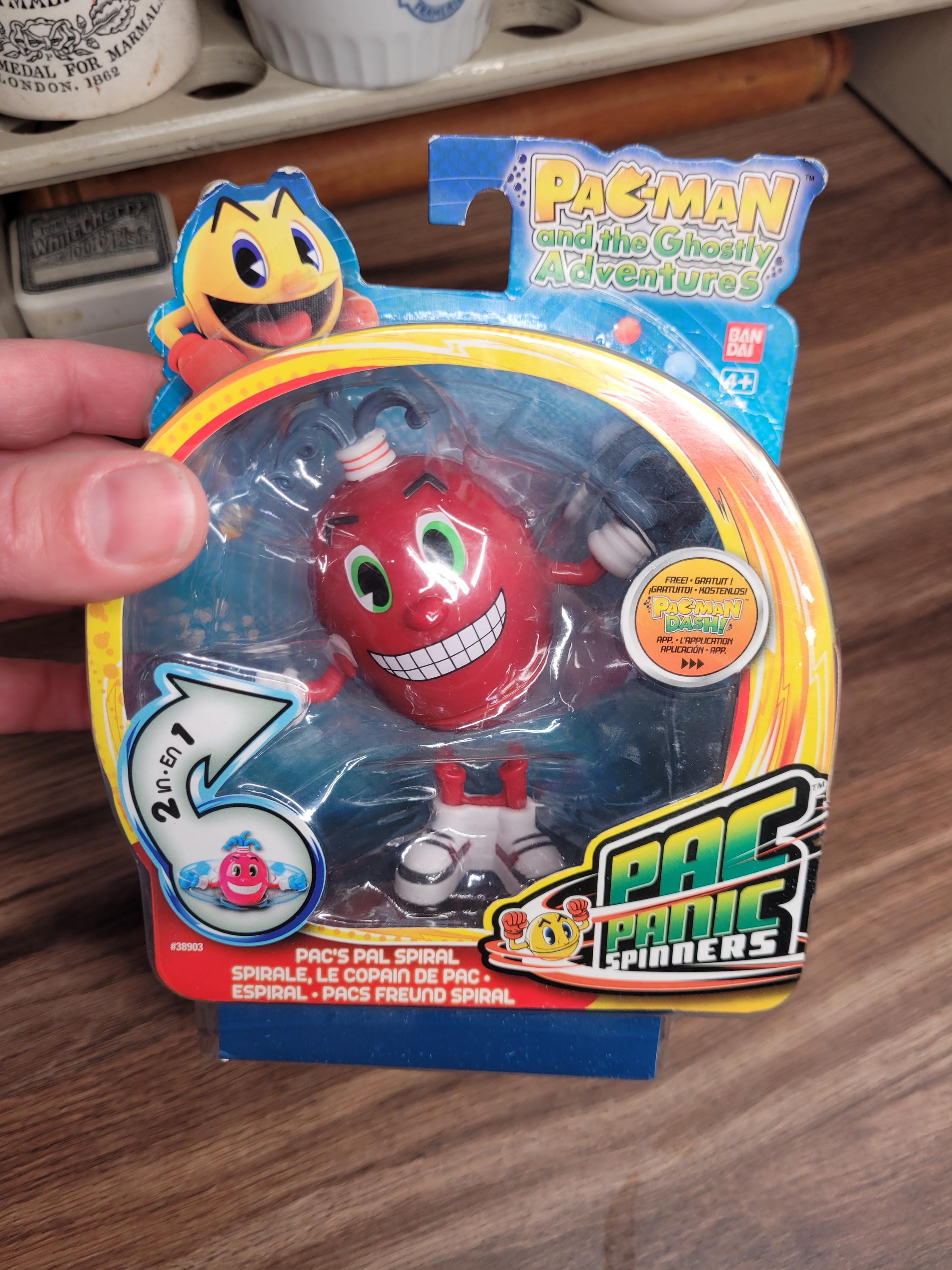 Pac Man and the Ghostly Adventures Pac Panic Spinners Toy, BANDAI ...