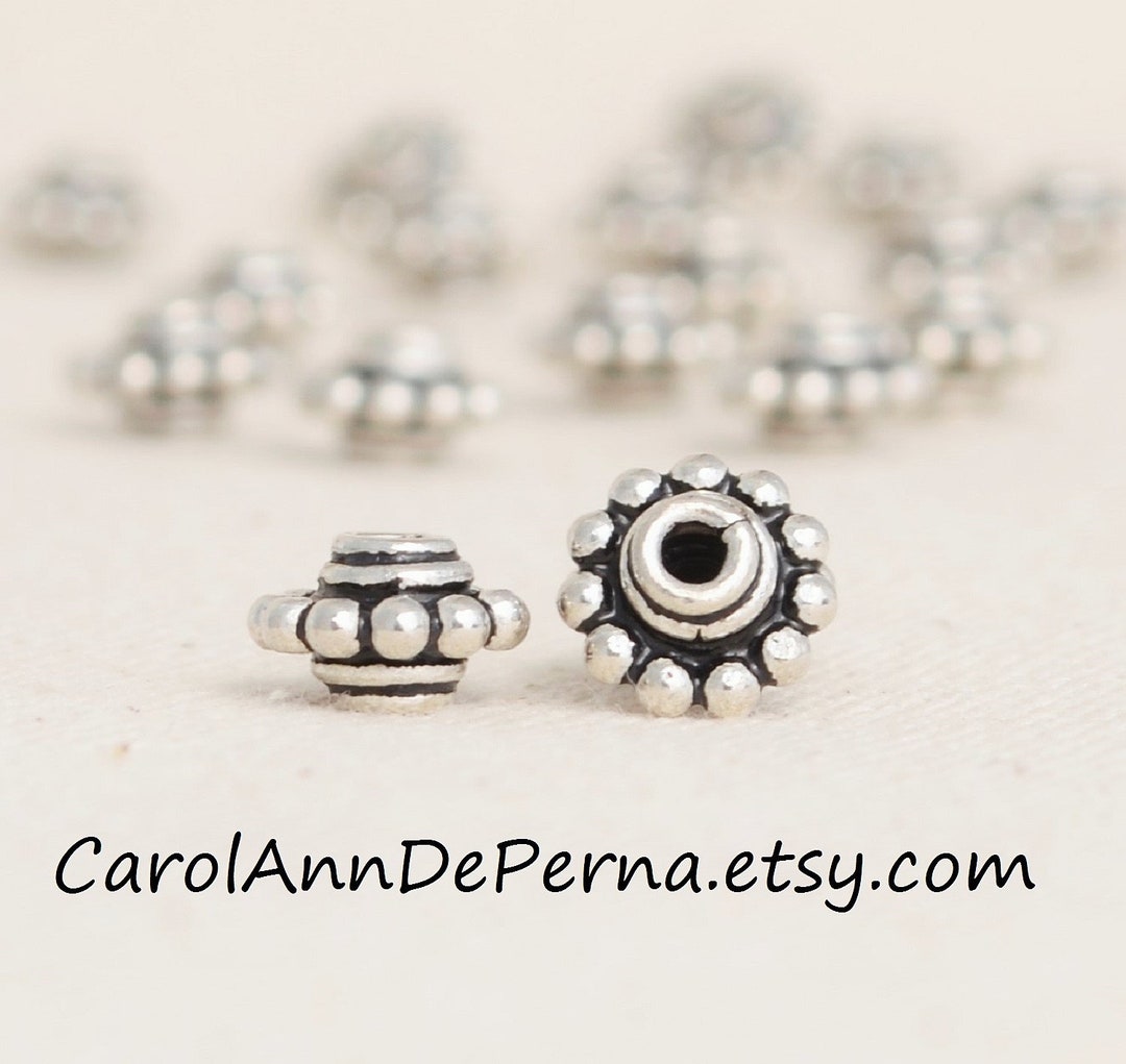 925 Sterling Silver Beads 5 Mm X 8.25 Mm Beads, YOU SELECT: 2 - 48 ...