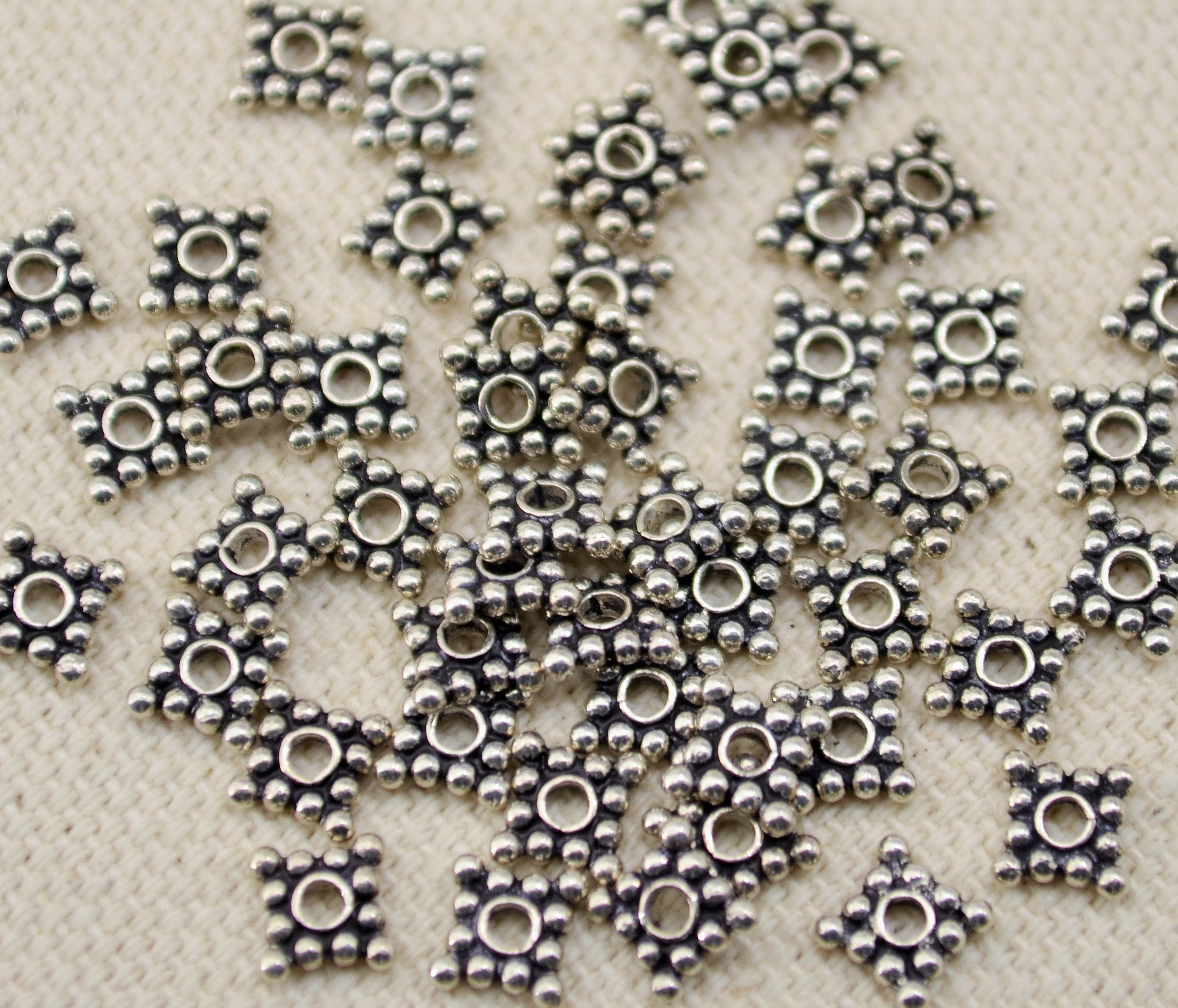 925 sterling silver beads 1.3 mm L x 5 6.5 mm diam YOU | Etsy