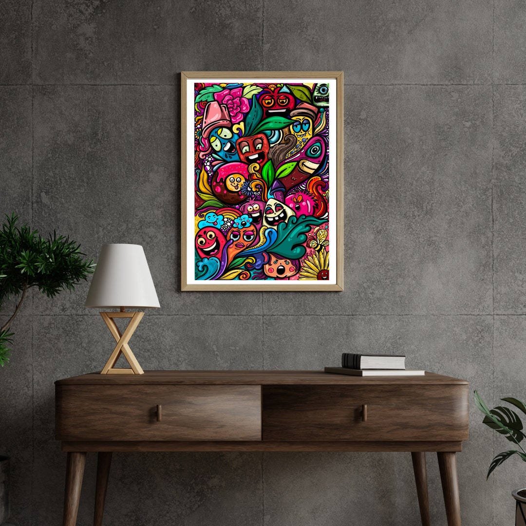 Let Your Walls Tell a Doodle Story, Doodle Art, Cute Doodles, Doodle ...