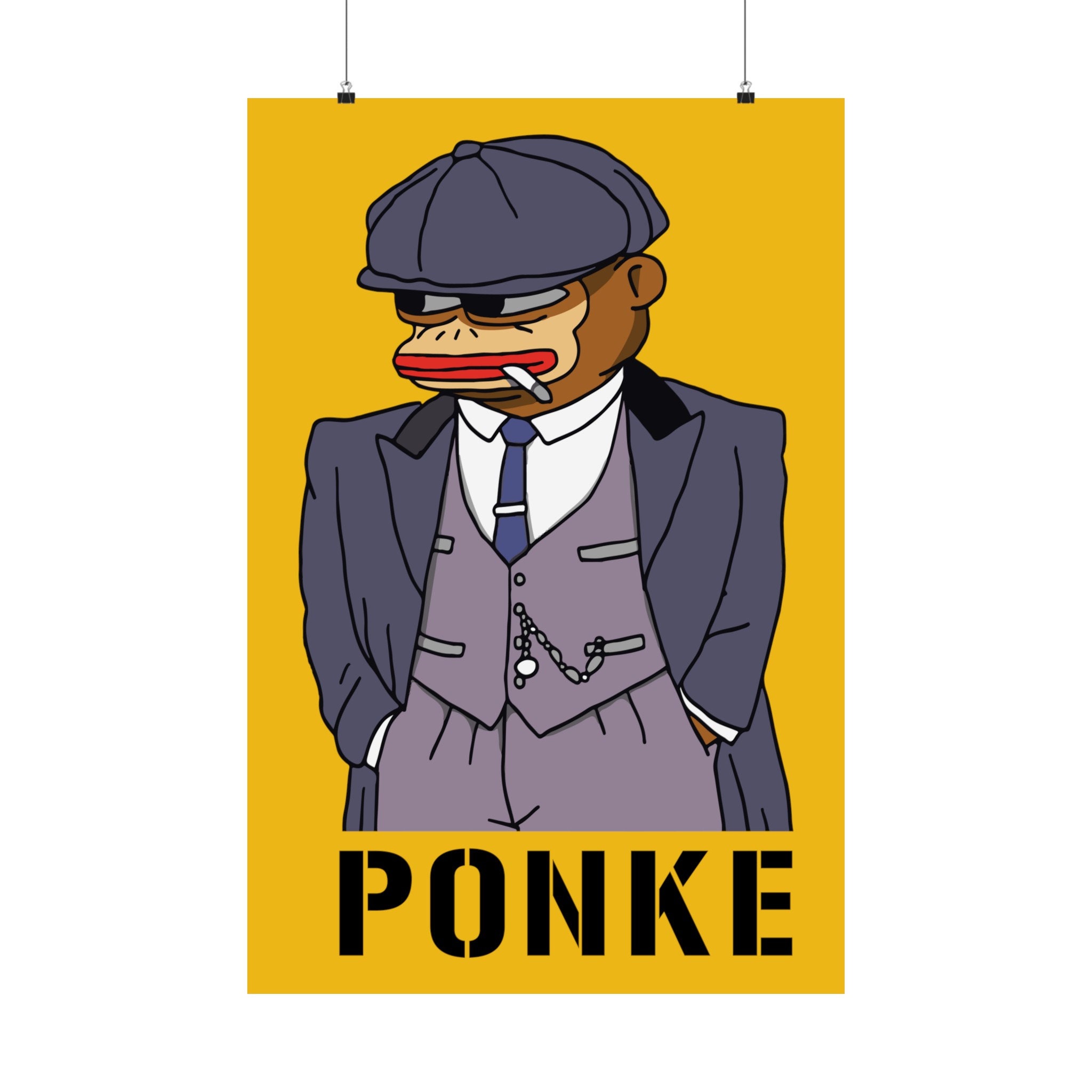 Ponke Matte Poster, Crypto Memecoin Poster, Ponke Pepe Memecoin Wall ...