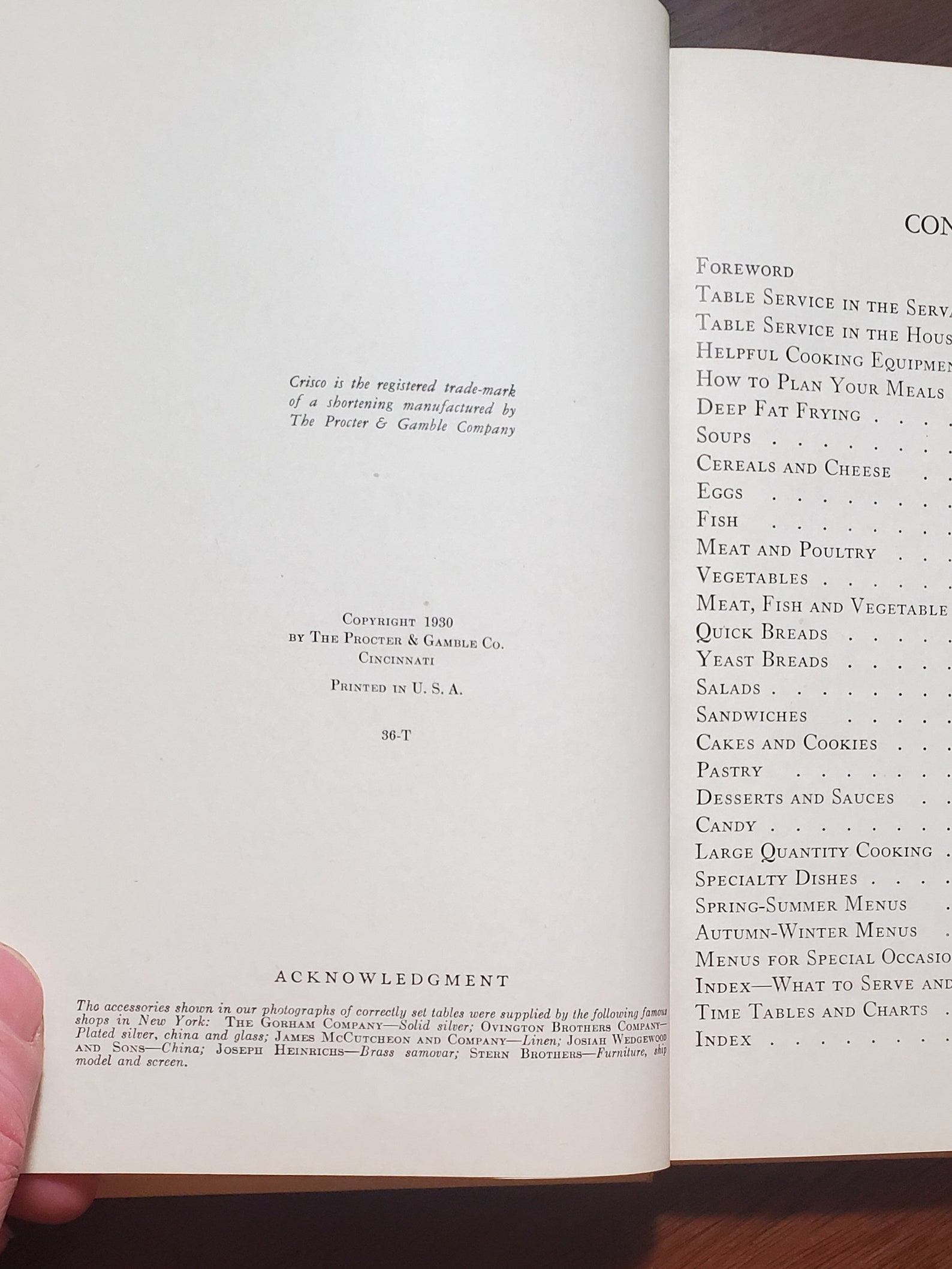 1930s Vintage Cooking Book: the Art of Cooking and Serving hardcover ...