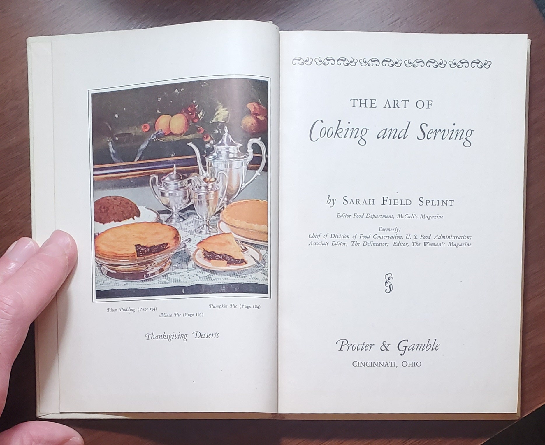 1930s Vintage Cooking Book: the Art of Cooking and Serving hardcover ...