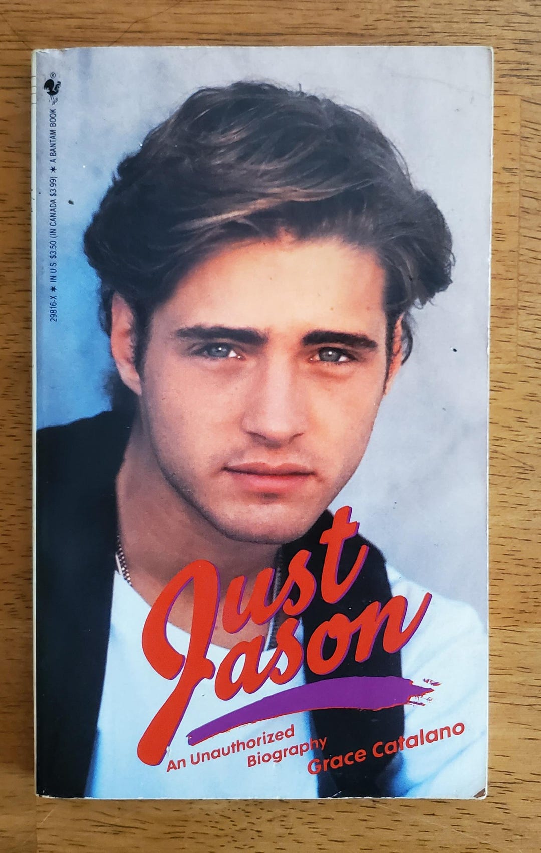 Retro '90s Jason Priestley Biography Book -- Just Jason: an ...