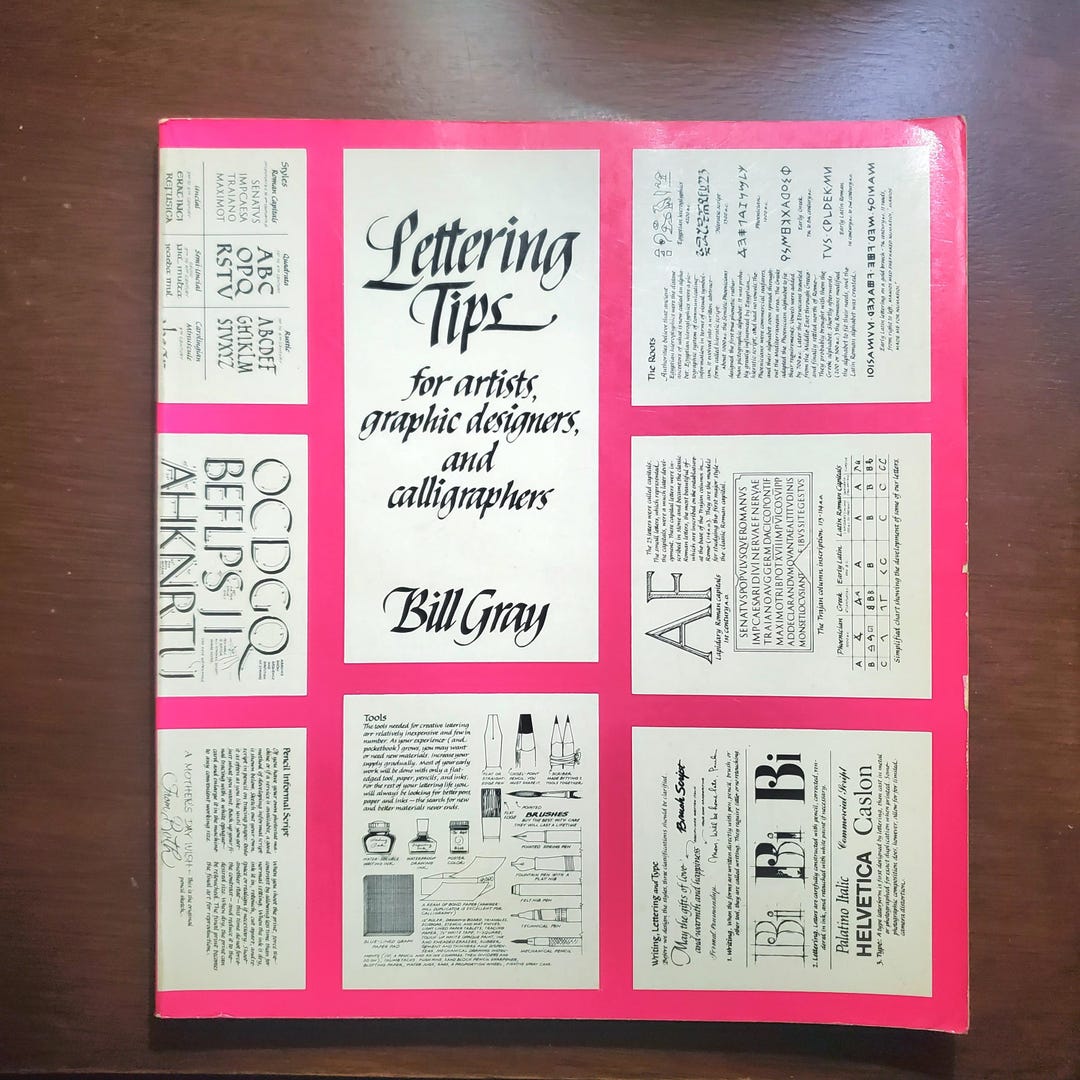 Vintage Lettering Book: Lettering Tips for Artists, Graphic Designers ...