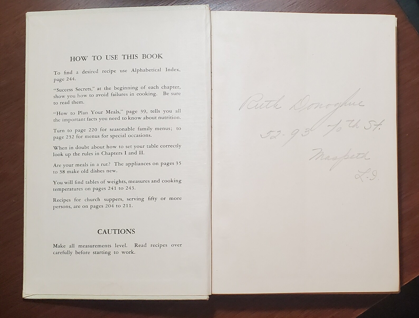 1930s Vintage Cooking Book: the Art of Cooking and Serving hardcover ...