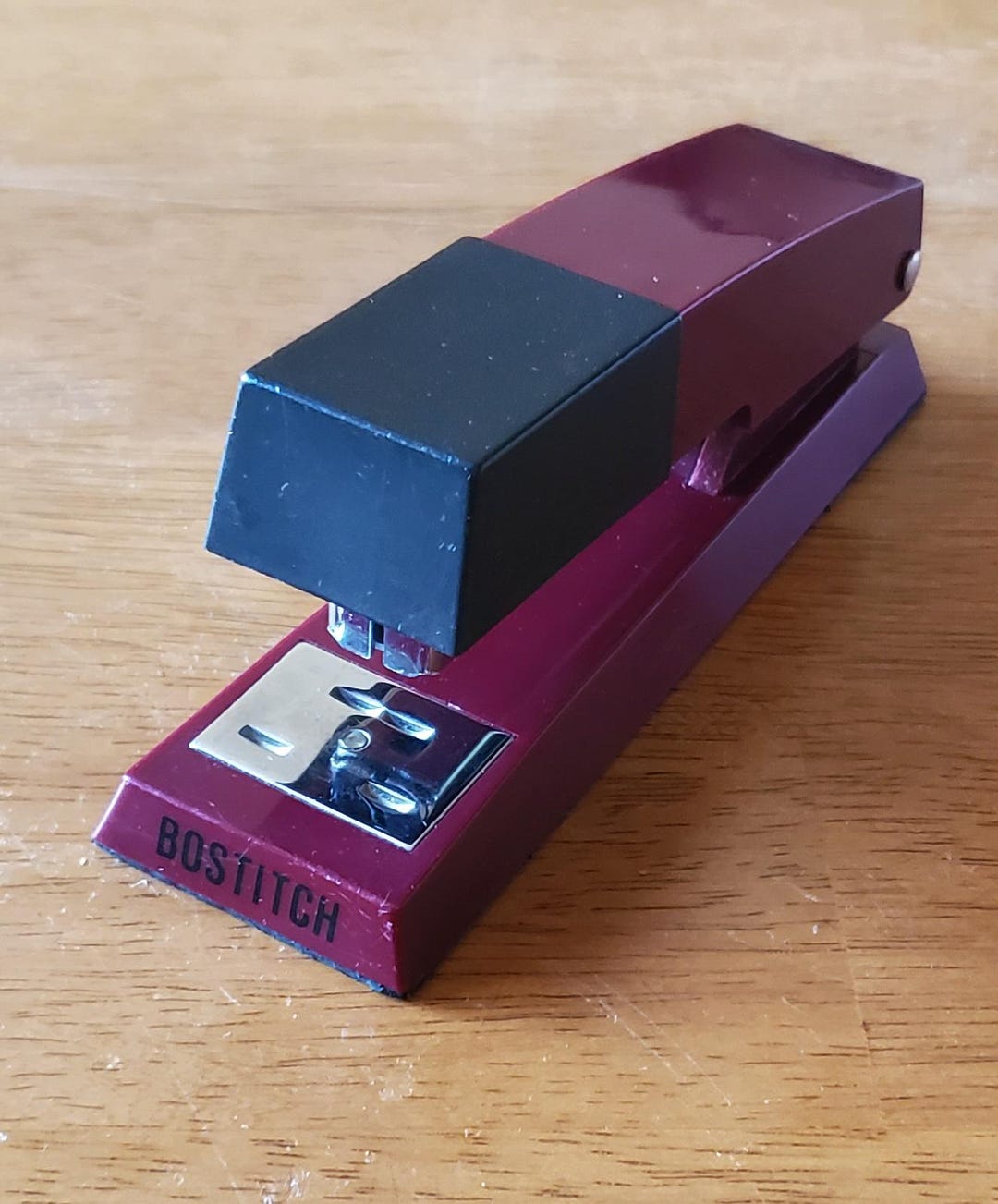 Vintage Retro Early 80s Red Bostitch 6" Stapler -- Works Perfect, Great ...