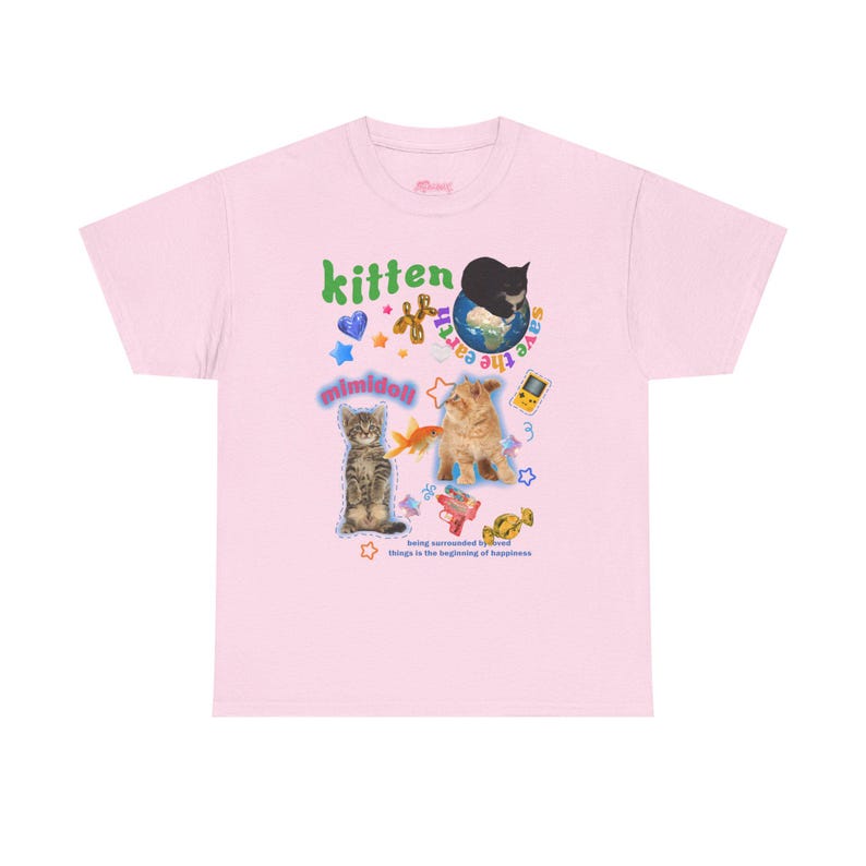 Y2K Fun Silly Cat Shirt 90s Kawaii Kidcore Cat Meme Tshirt, Harajuku ...