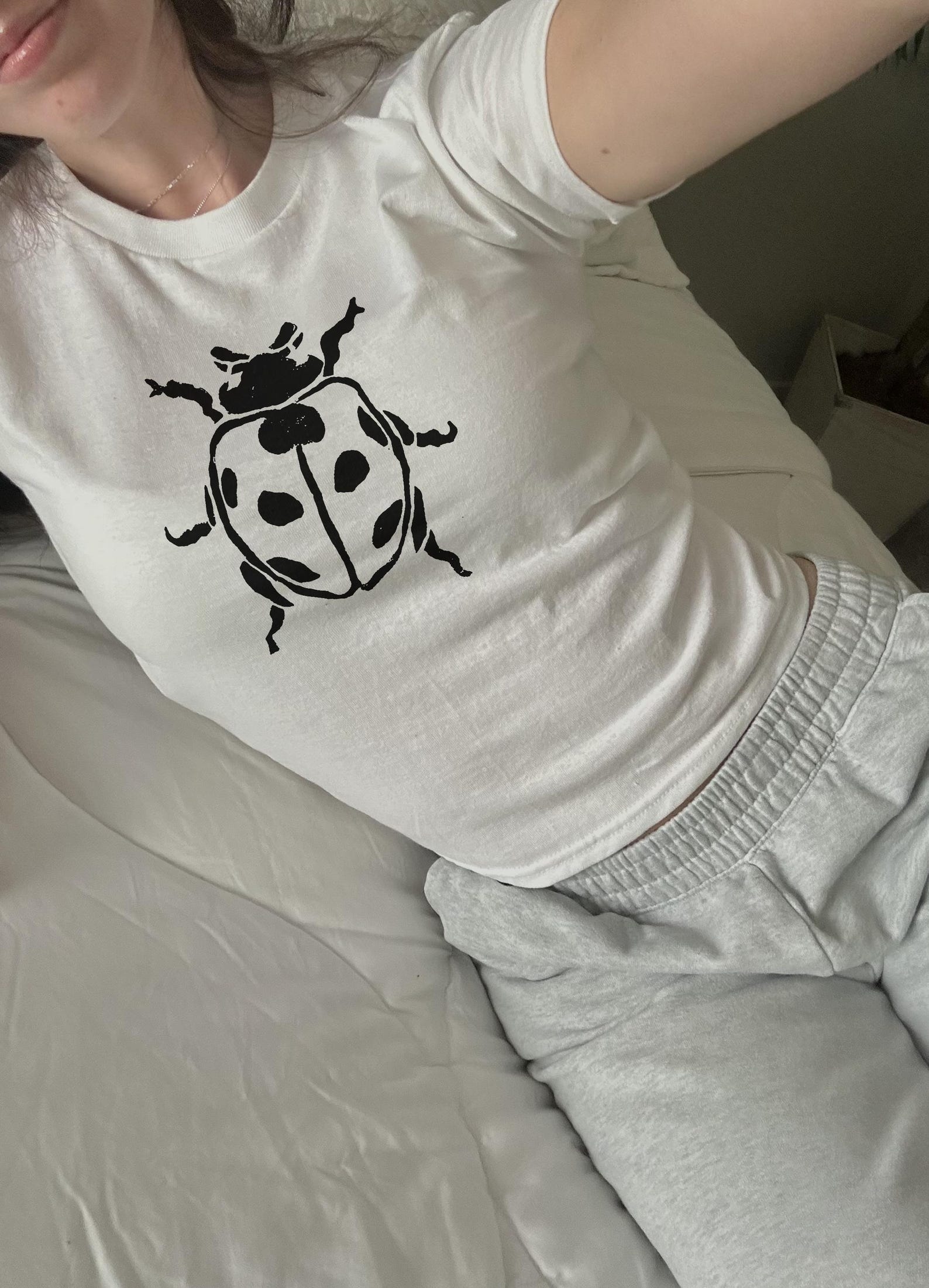 Bug Baby Tee, 90s Trendy Ladybug Shirt, Y2K Vintage Insect Weirdcore ...