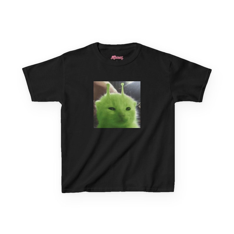 Kitten Alien Cat Meme Y2K Baby Tee 90s Weirdcore Baby Tee, Silly Gnarp Cat Baby Tee, Funny ...
