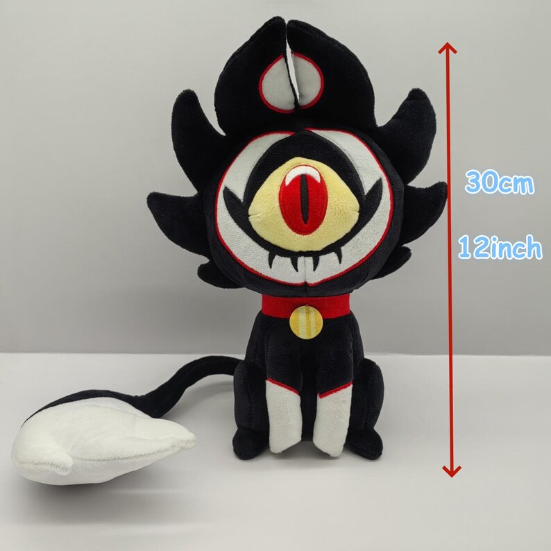 Keekee Cat Plush - Cyclops Cat Stuffed Toy - Inspired by Hazbin Hotel ...