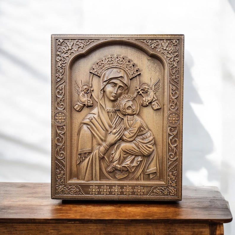 Virgin Mary Dormition Byzantine Icon Greek Orthodox Icons Religious ...