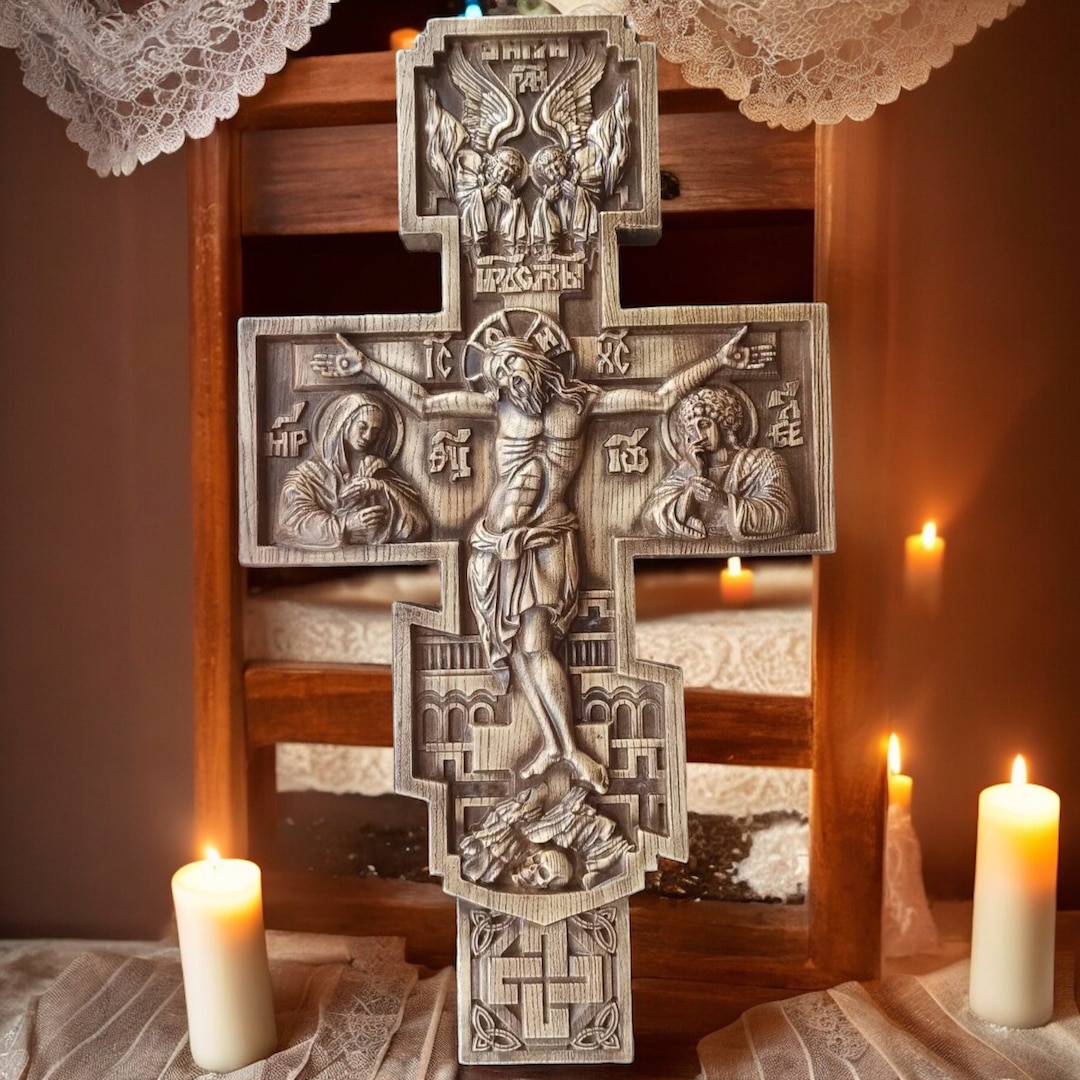 Wooden Crucifix Jesus Christ Wooden Cross Catholic Cross Wall Cross ...