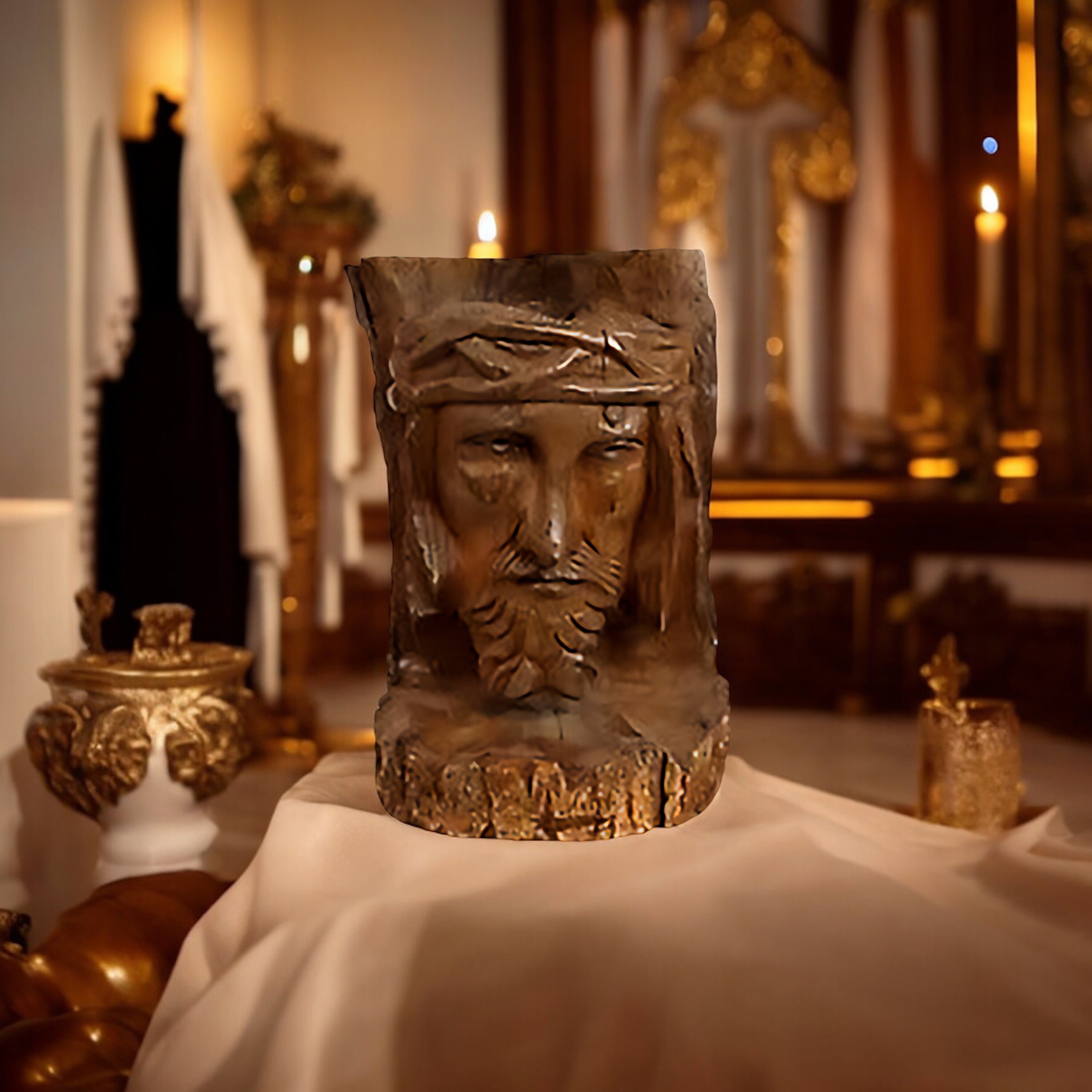 Jesus Christ Wooden Statue Wood Carving Religious Catholic Statue Our ...