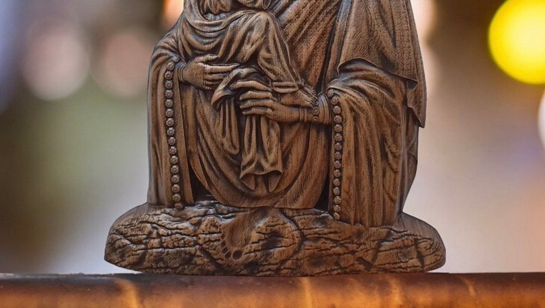 Virgin Mary Wooden Statue Maria Magdalena Mary Magdalene Statue Wooden ...