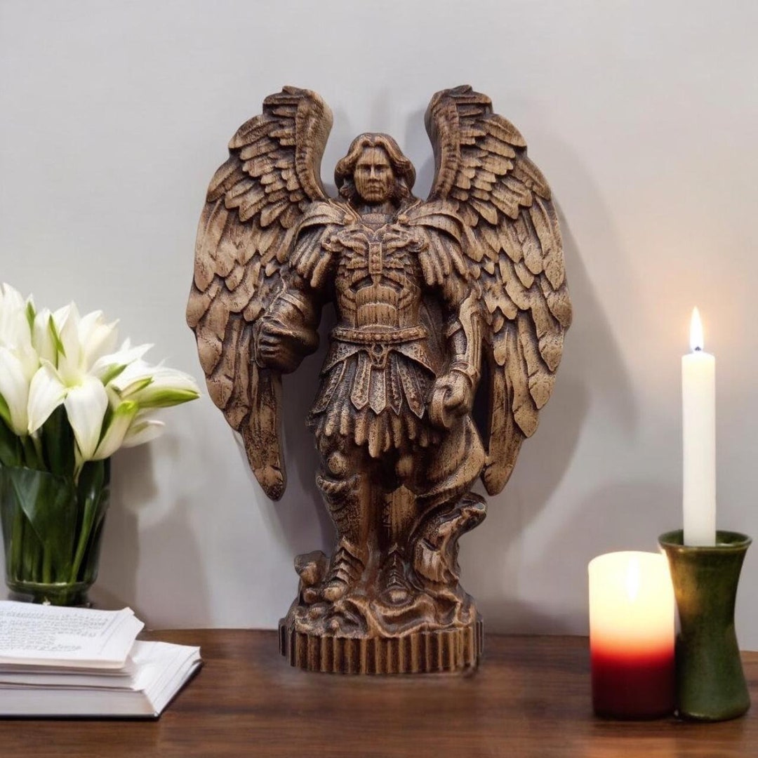 St. Michael Statue Michael Archangel Saint Michael Statue Archangel ...