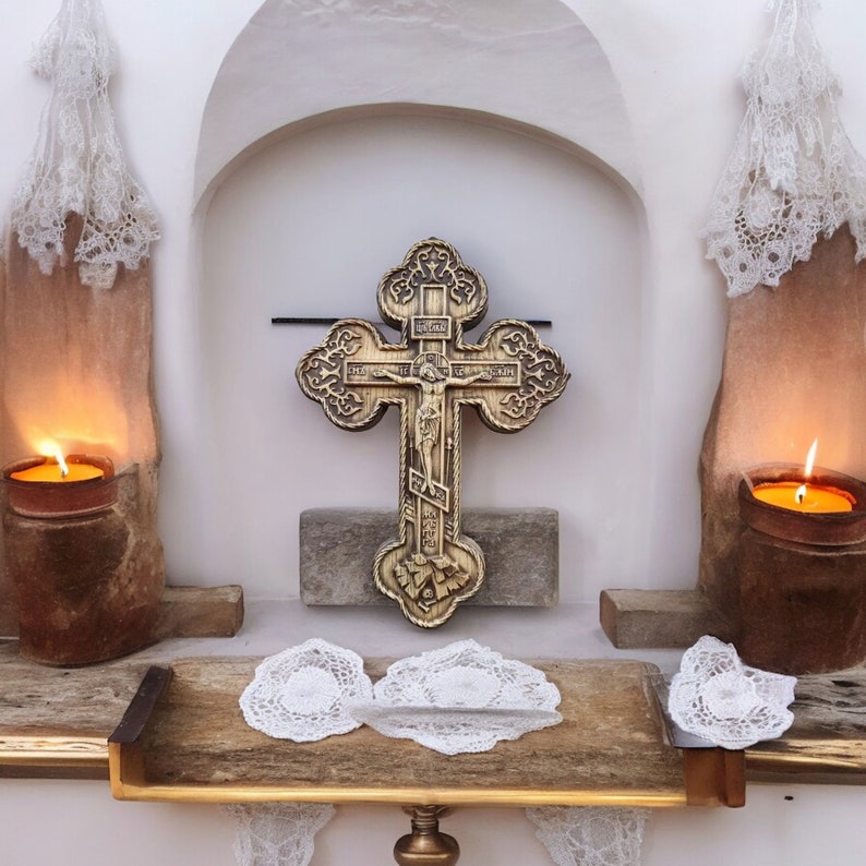 Wooden Crucifix Jesus Christ Wooden Cross Catholic Cross Wall Cross ...