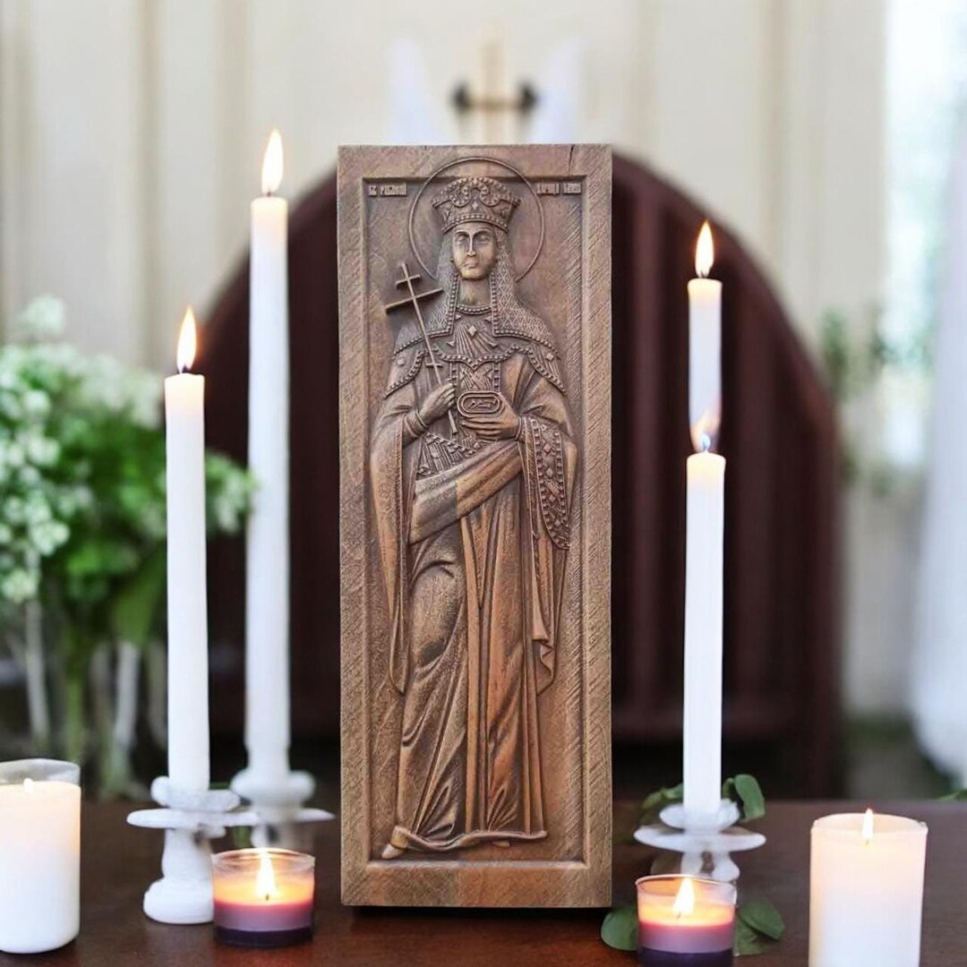 Saint Helena Icon St. Helen Equal of the Apostles Christian Wood Icon ...