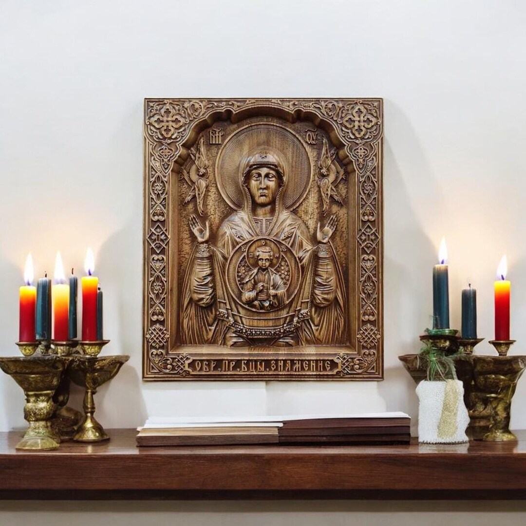 Icon Protection Mother of God Orthodox Icon Hanging Icon Mother God ...