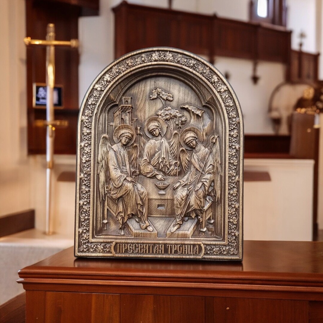 Icon Holy Trinity Hand Made Ikonen Icoon Ikone Perfect Present ...