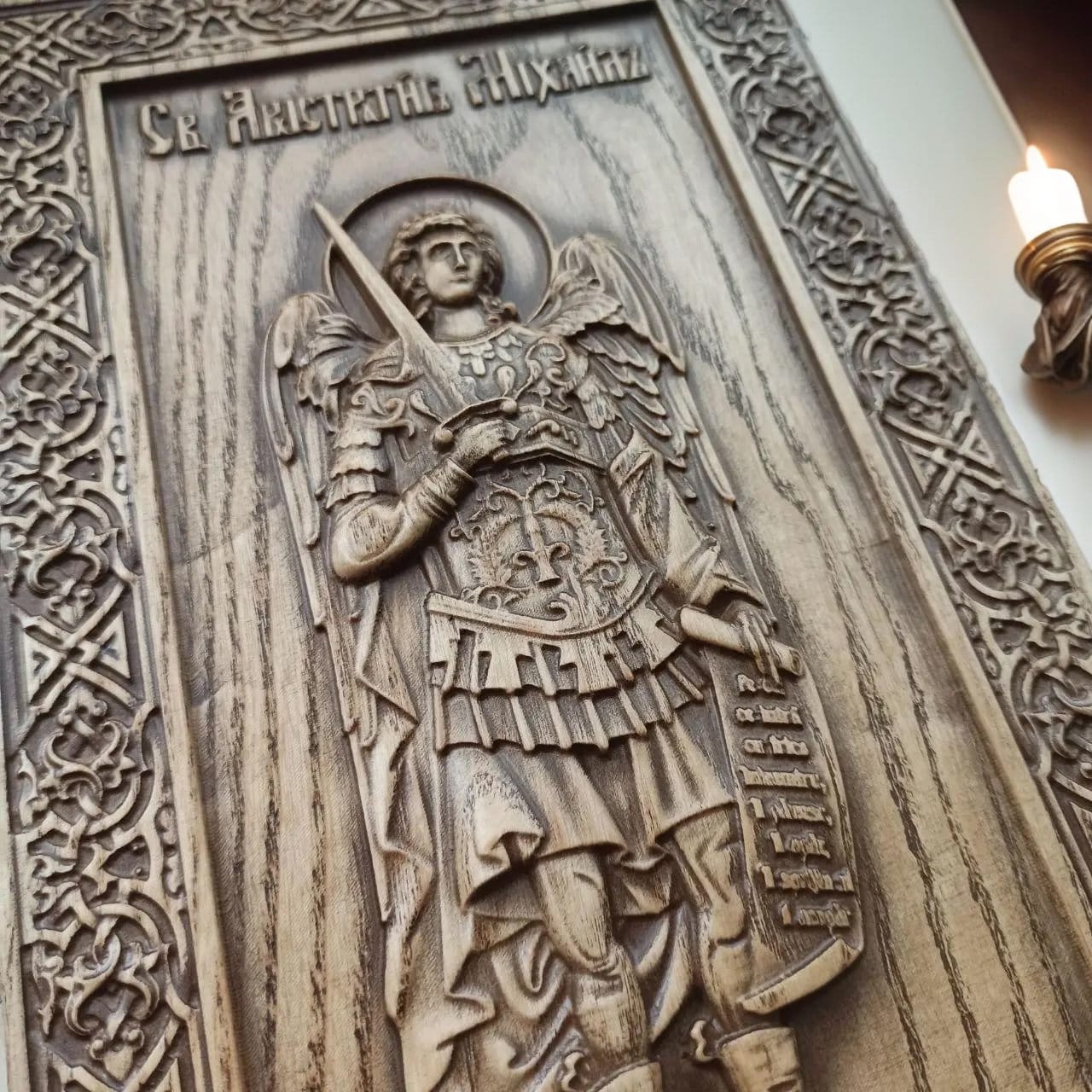 St. Michael Religious Icon of Saint Michael Archangel Michael Wooden ...
