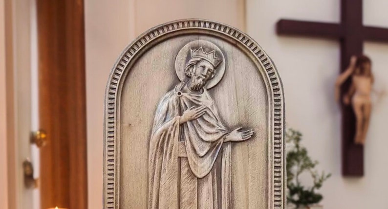 Saint King David Statue Orthodox Statue St King David Byzantine Art on ...