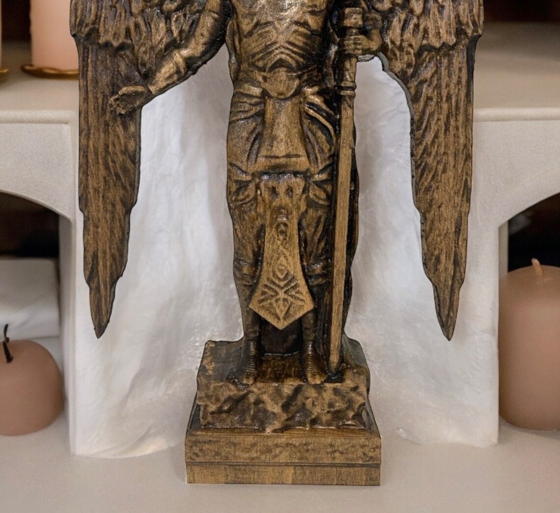 Archangel Raphael Christian Altar Statue Orthodox Statue of St Raphael ...