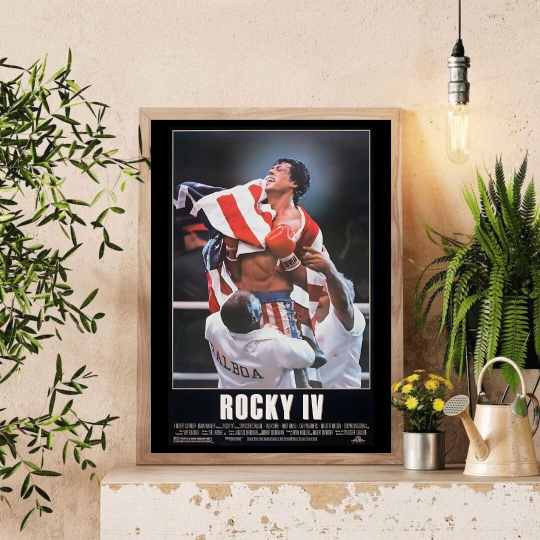 Sylvester Stallone Rocky IV Poster, High-quality Wall Art Print, Motivational Gym Decor ...