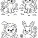 Kids Coloring Pages, 8 Animals! - Etsy