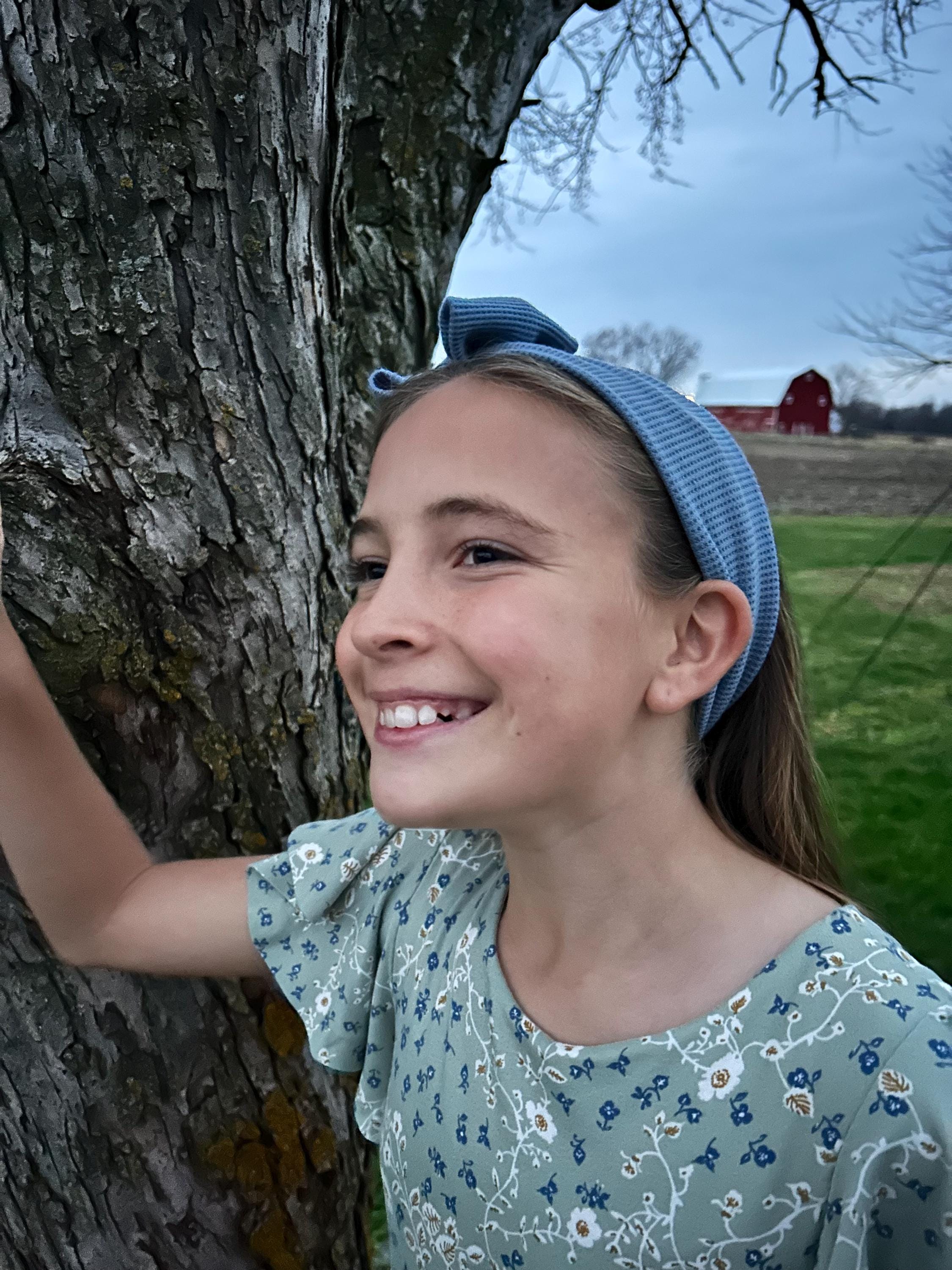 Girls Knit Fabric Headband Matching Pattern to Dresses, More Styles and ...