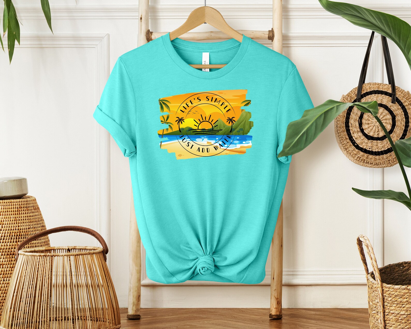 Life is Simple Just Add Water T-shirt, Beach Vacation Tee - Etsy