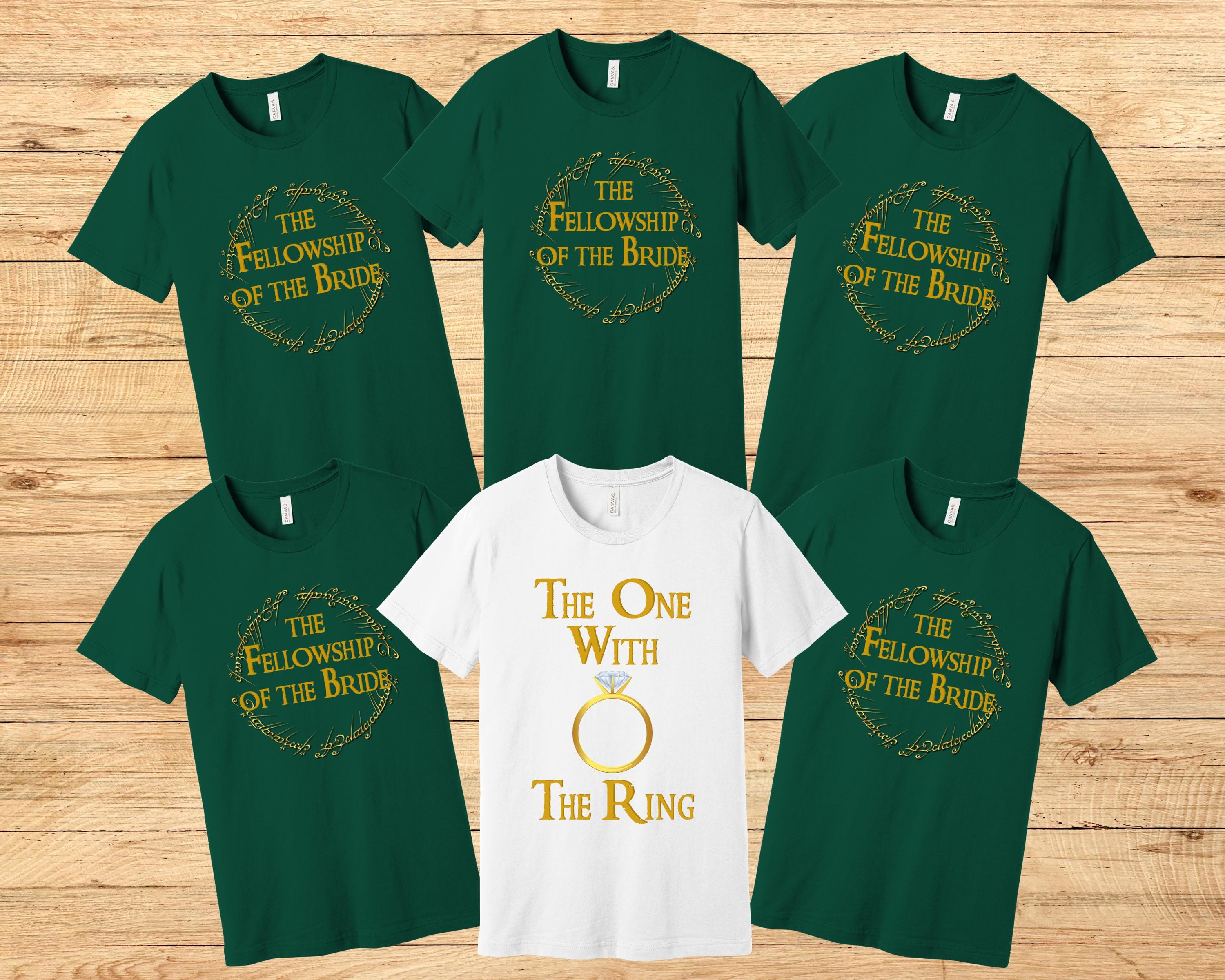 Lord of the Rings Bachelorette Party Shirts, Matching LOTR Bridal Tees ...