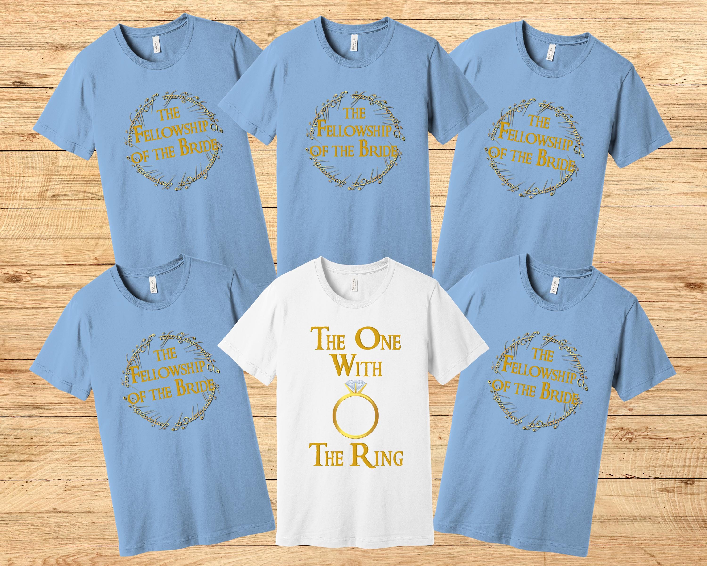 Lord of the Rings Bachelorette Party Shirts, Matching LOTR Bridal Tees ...