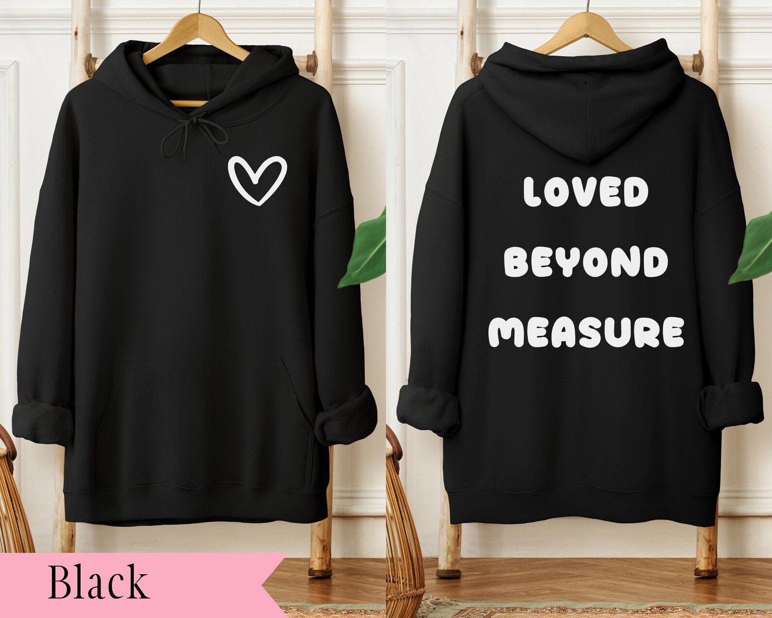 Loved Beyond Measure Sweatshirt, Womens Hooded Sweatshirt, Bible Verse ...