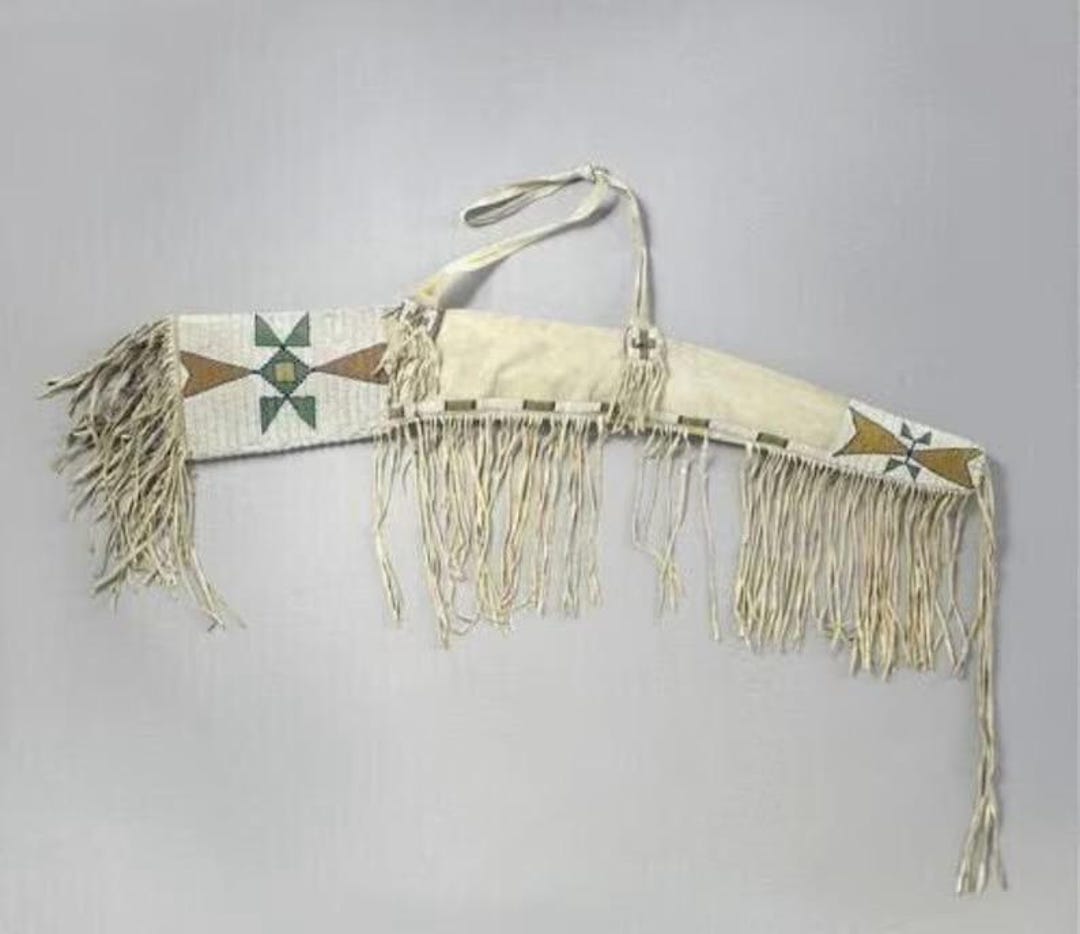 Native Indian Beaded Rifle Scabbard Native American Sioux Style Suede ...