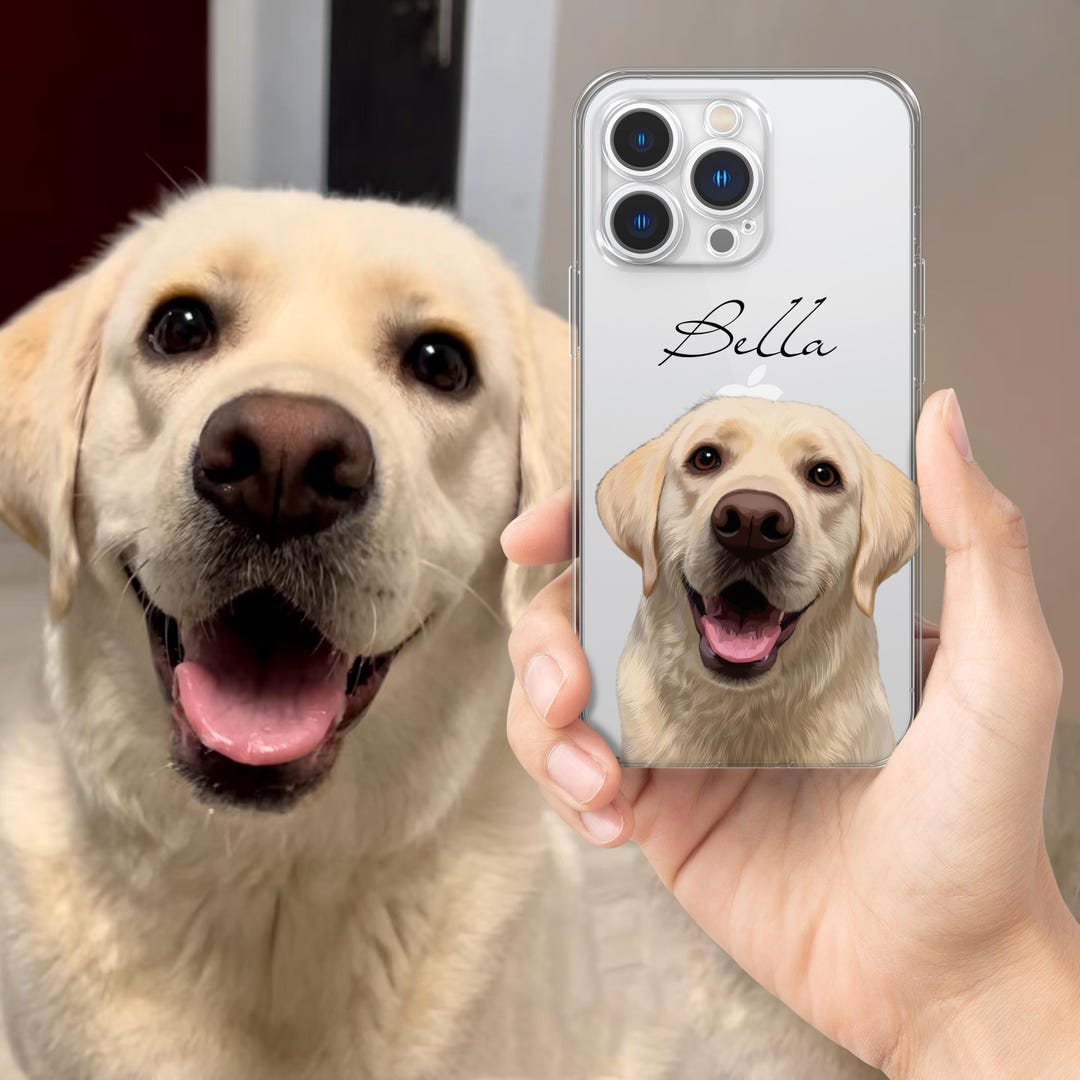 Custom Pet Phone Case,personalised Dog Portrait Phone Case,gift for Dog ...