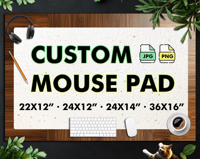 Custom Desk Mat in 6 Sizes, Personalized Mousepad Print, Xxl ...