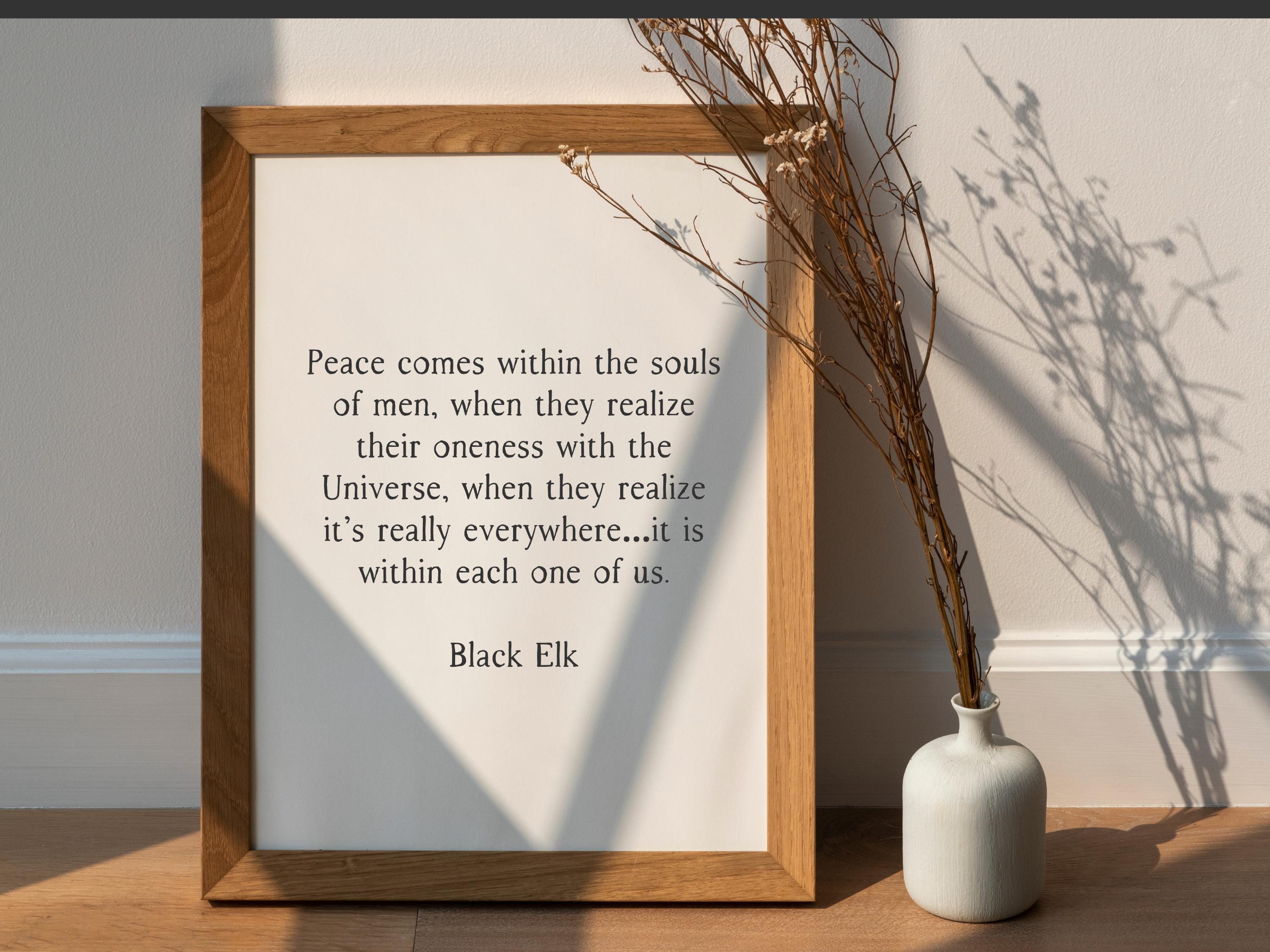 Native American Peace Quote Wall Art Printable 8x10, Life, Digital ...
