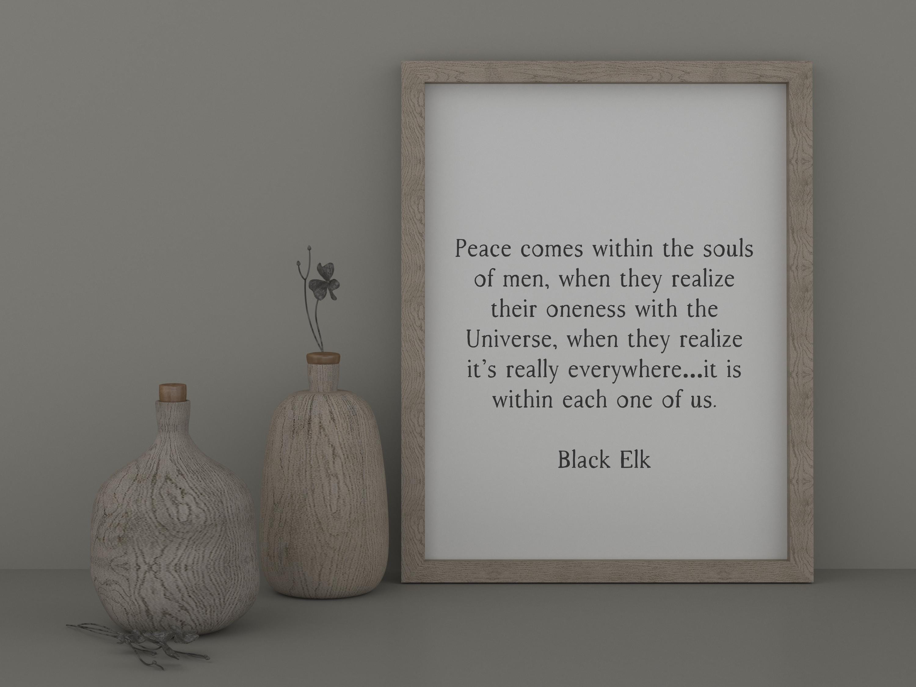 Native American Peace Quote Wall Art Printable 8x10, Life, Digital ...
