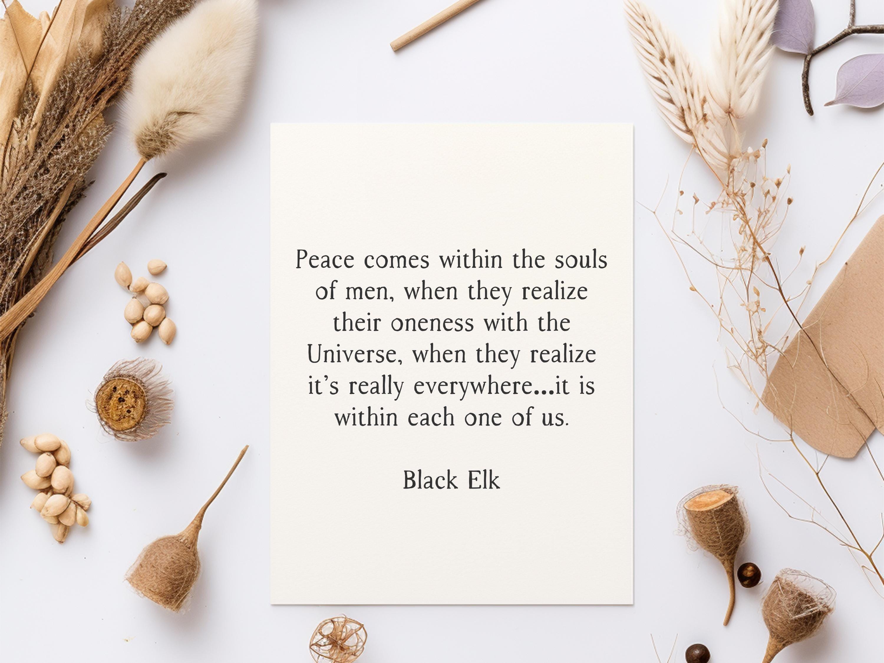 Native American Peace Quote Wall Art Printable 8x10, Life, Digital ...