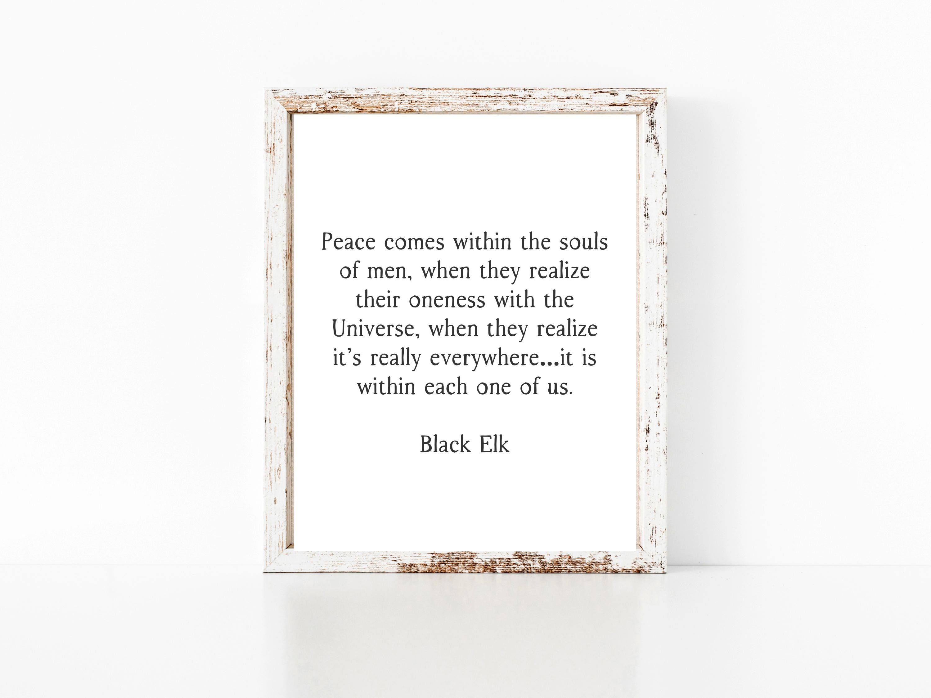 Native American Peace Quote Wall Art Printable 8x10, Life, Digital ...