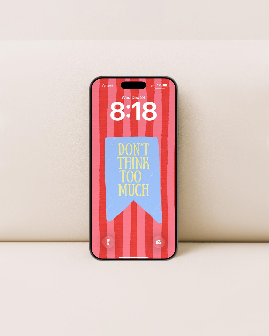 Motivational Phone Wallpaper Don’t Think Too Much Background - Etsy