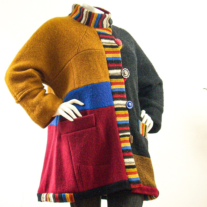Upcycle Sweater Coat - Etsy