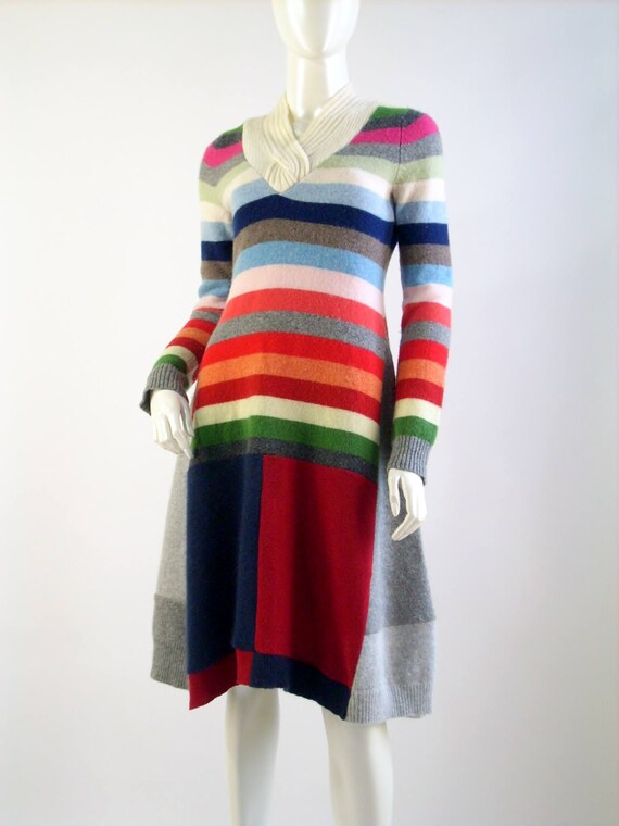 Upcycled Sweater Dress/altered Clothing/upcycled Dress/boho | Etsy