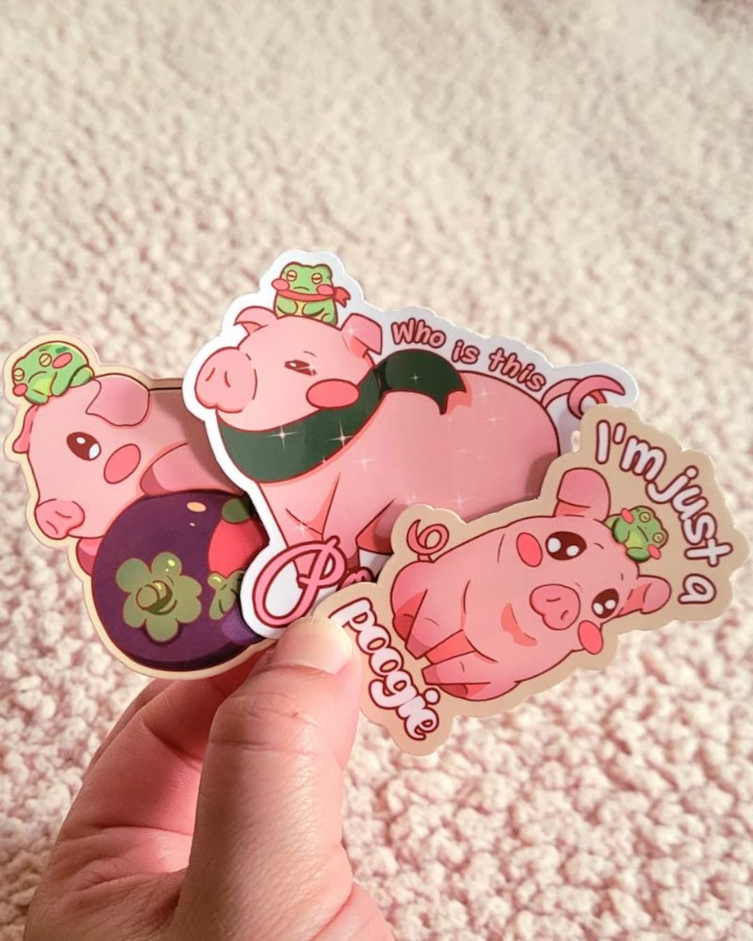 Monster Hunter Wilds Poogie Sticker: Water-resistant Pig Decal - Etsy