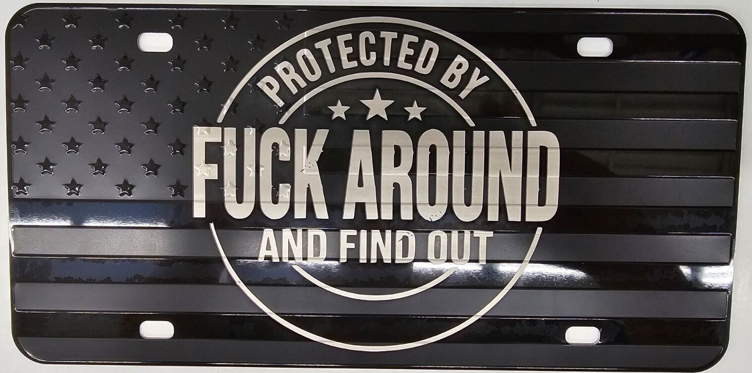 License Plate, Engraved, Fafo, Custom Made Product, - Etsy