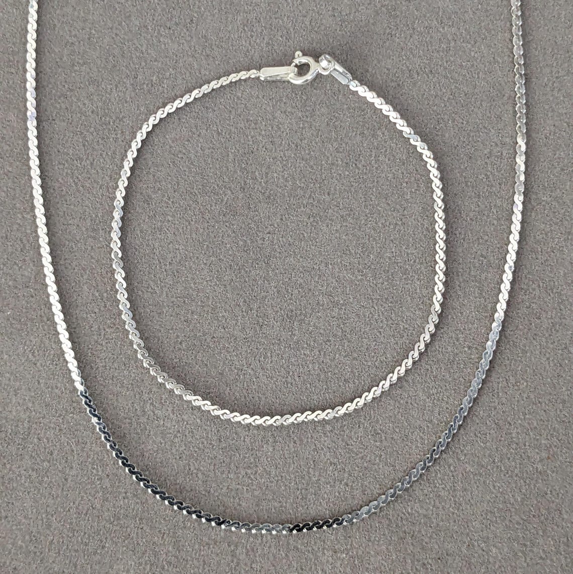 Tiny Silver Link Chain Bracelet in Diferent Sizes, Sterling Silver 925 ...