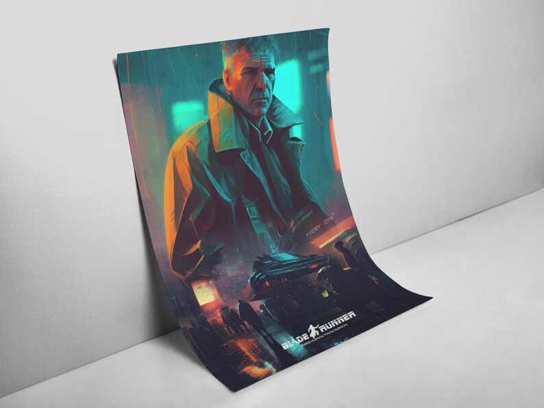 Blade Runner, Deckard Cyberpunk Poster - Etsy